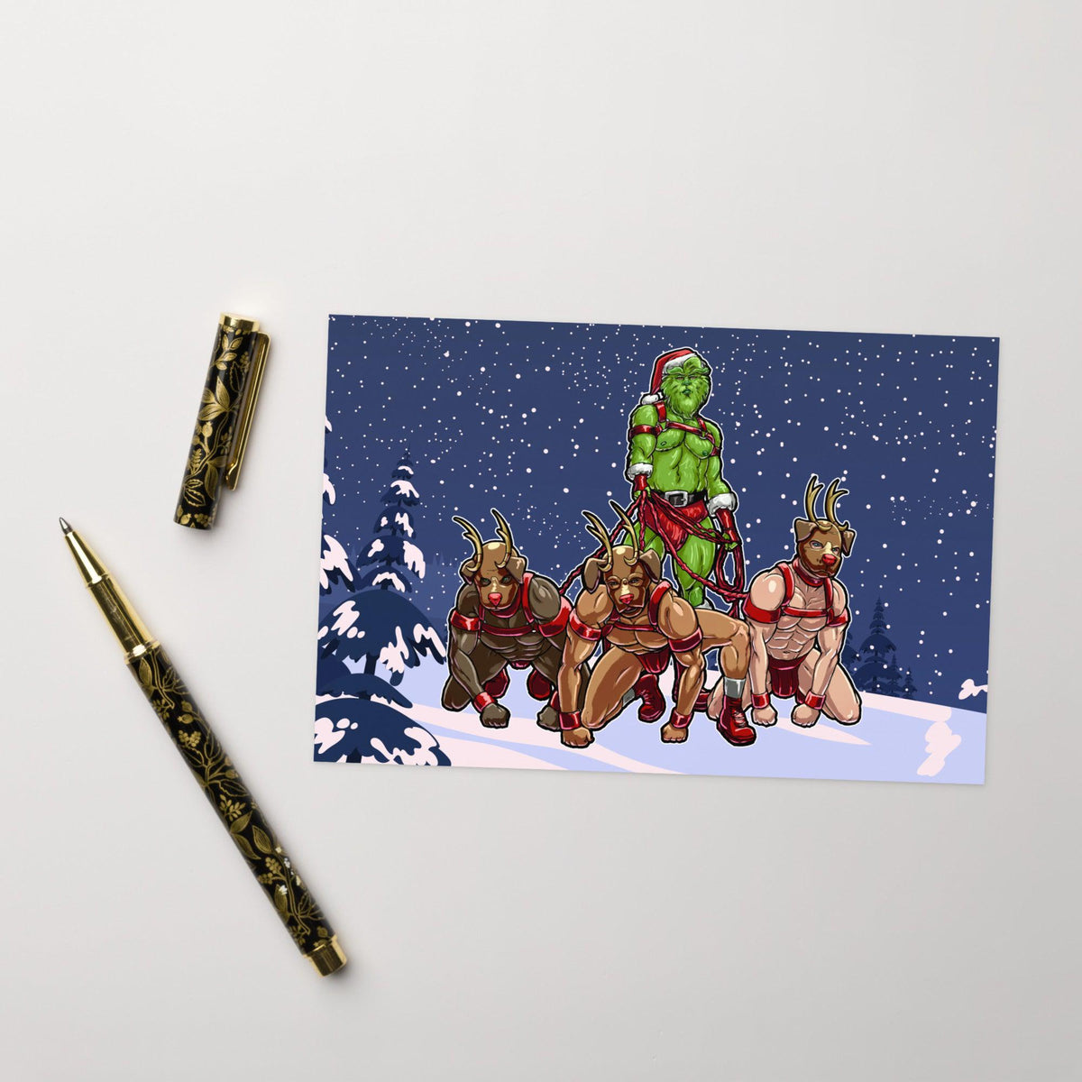 Reindeer Gains (Christmas card) – Swish Embassy