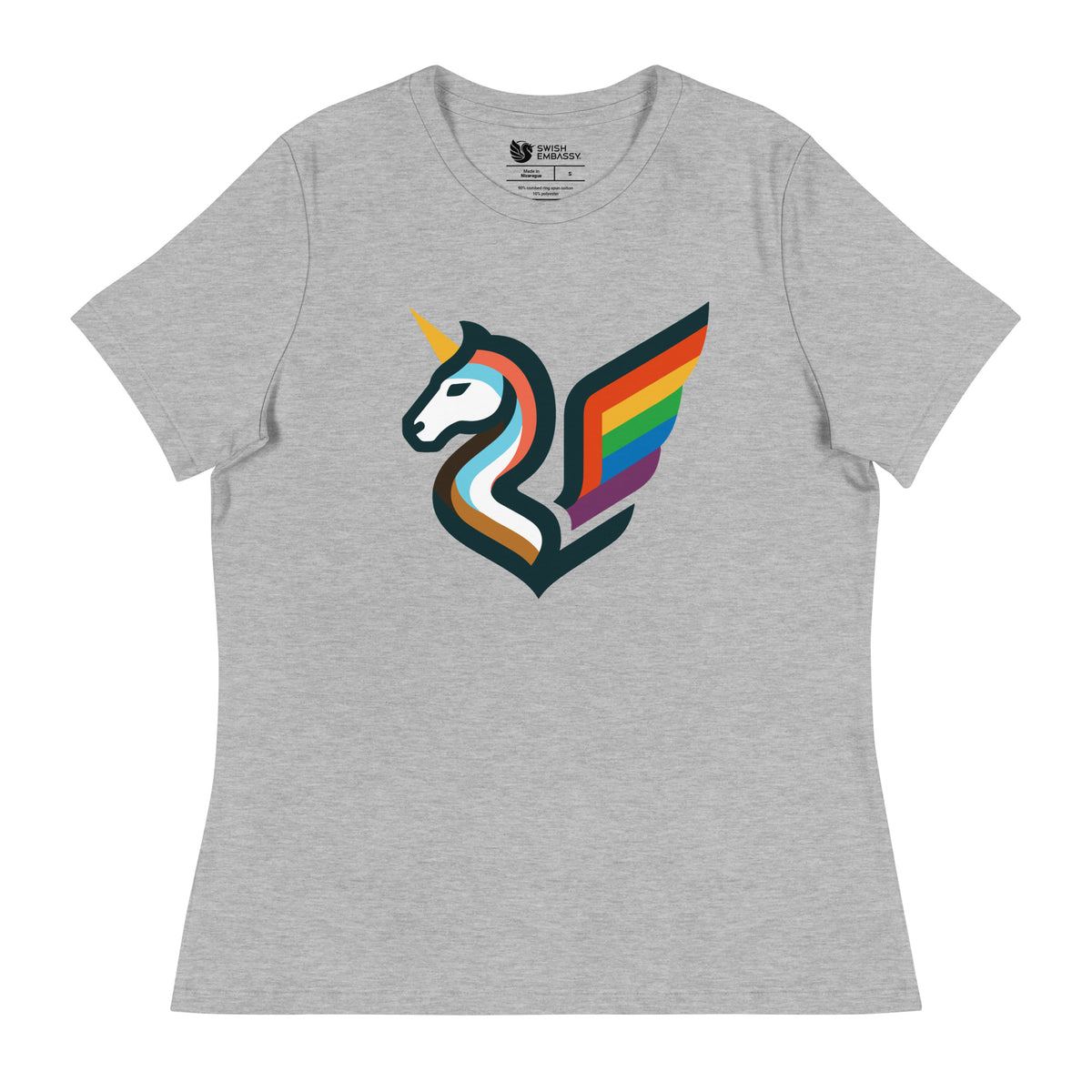 Pride Swishmark (Women's Relaxed T-Shirt) – Swish Embassy